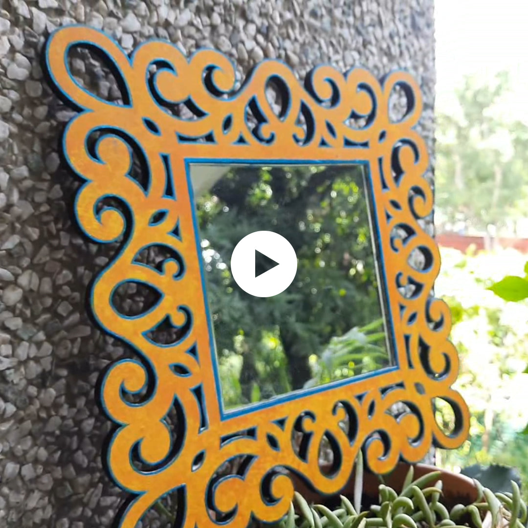 DIY Easily MDF Designer Cutout Wall Mirror Base - Hobby India– Hobby ...
