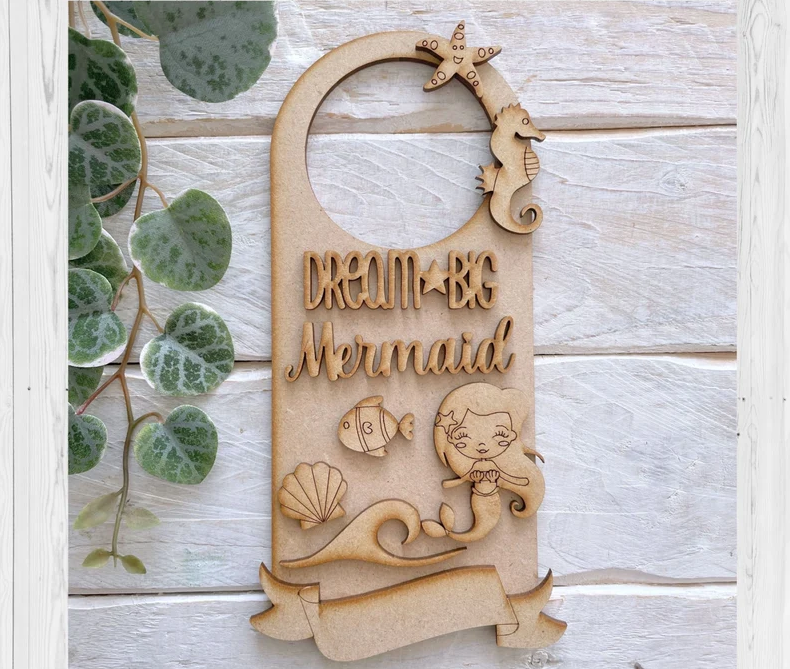 Buy MDF Door Hanger Bases | MDF Door Hanger Cutouts | Personalized Door ...