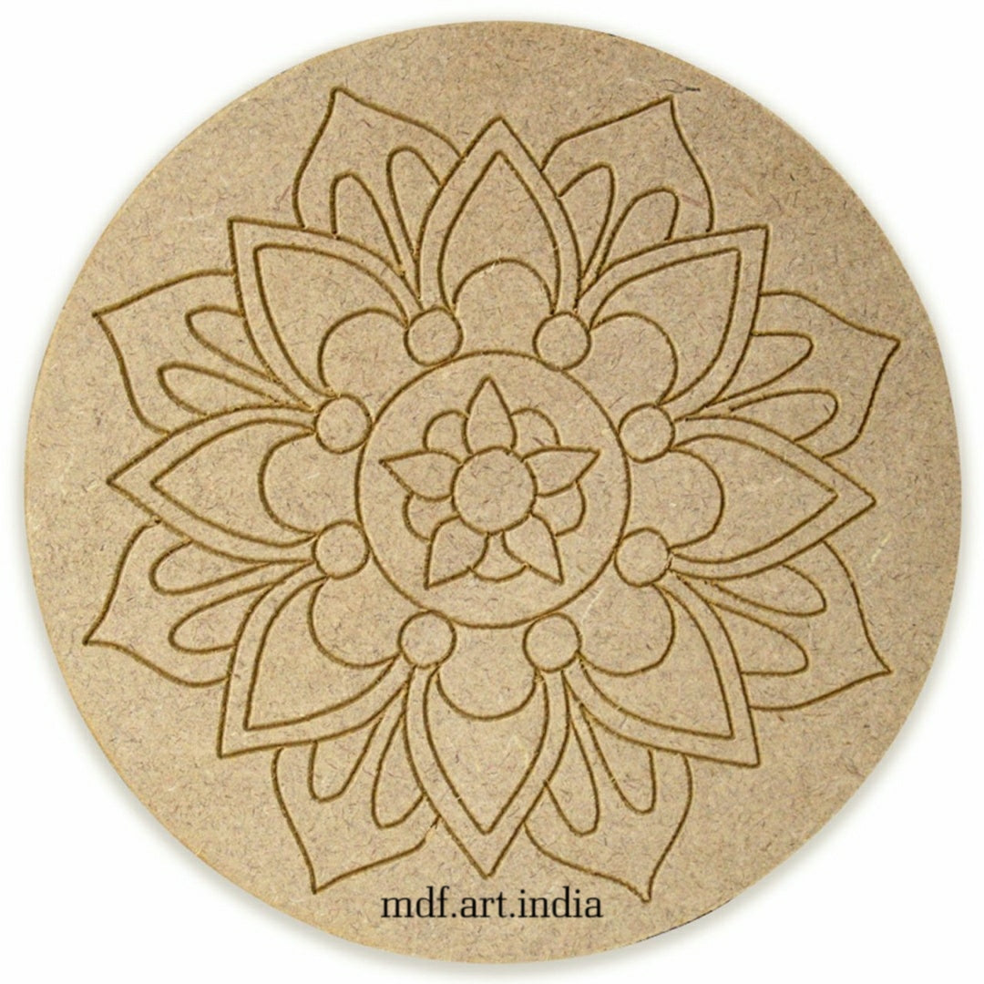 Pre Drawn Engraved Mandala MDF Bases - Hobby India– Hobby Decor Pvt Ltd