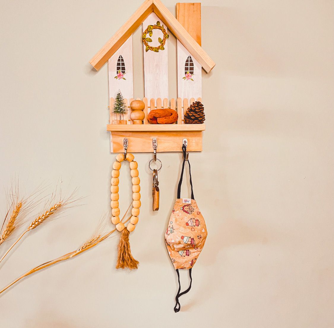 Buy MDF Keychain Holder Online | Key Stand For Wall | Pine Wood Key ...