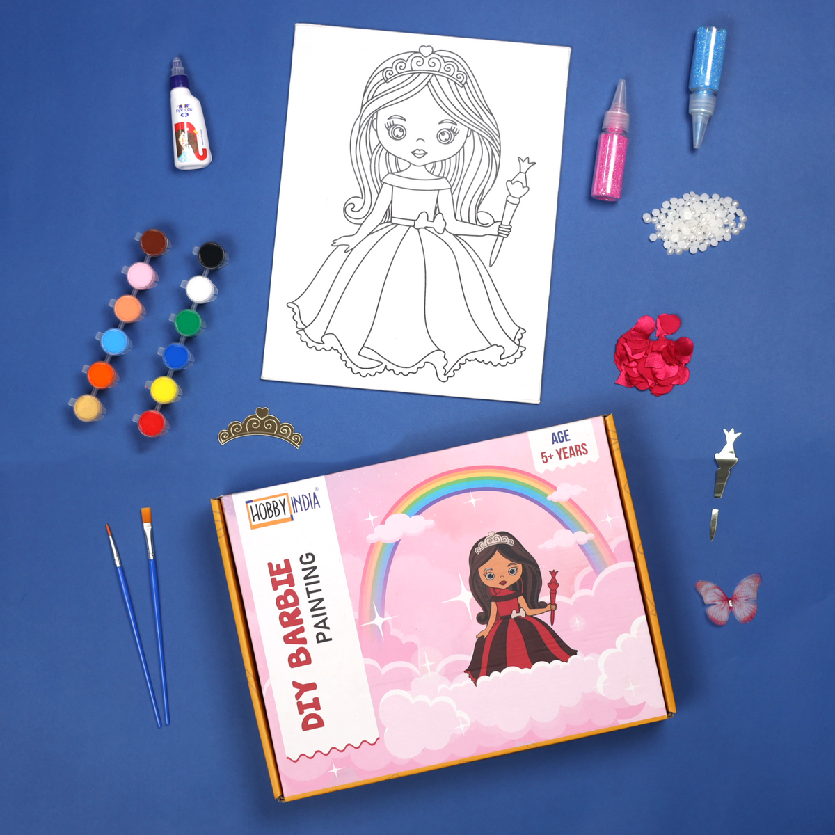 DIY Barbie Painting Canvas Kits– Hobby Decor Pvt Ltd