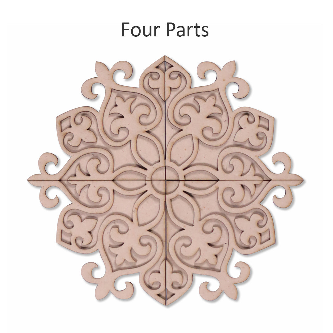 Buy Diya Design MDF Rangoli Cutouts Online At HobbyIndia– Hobby Decor ...