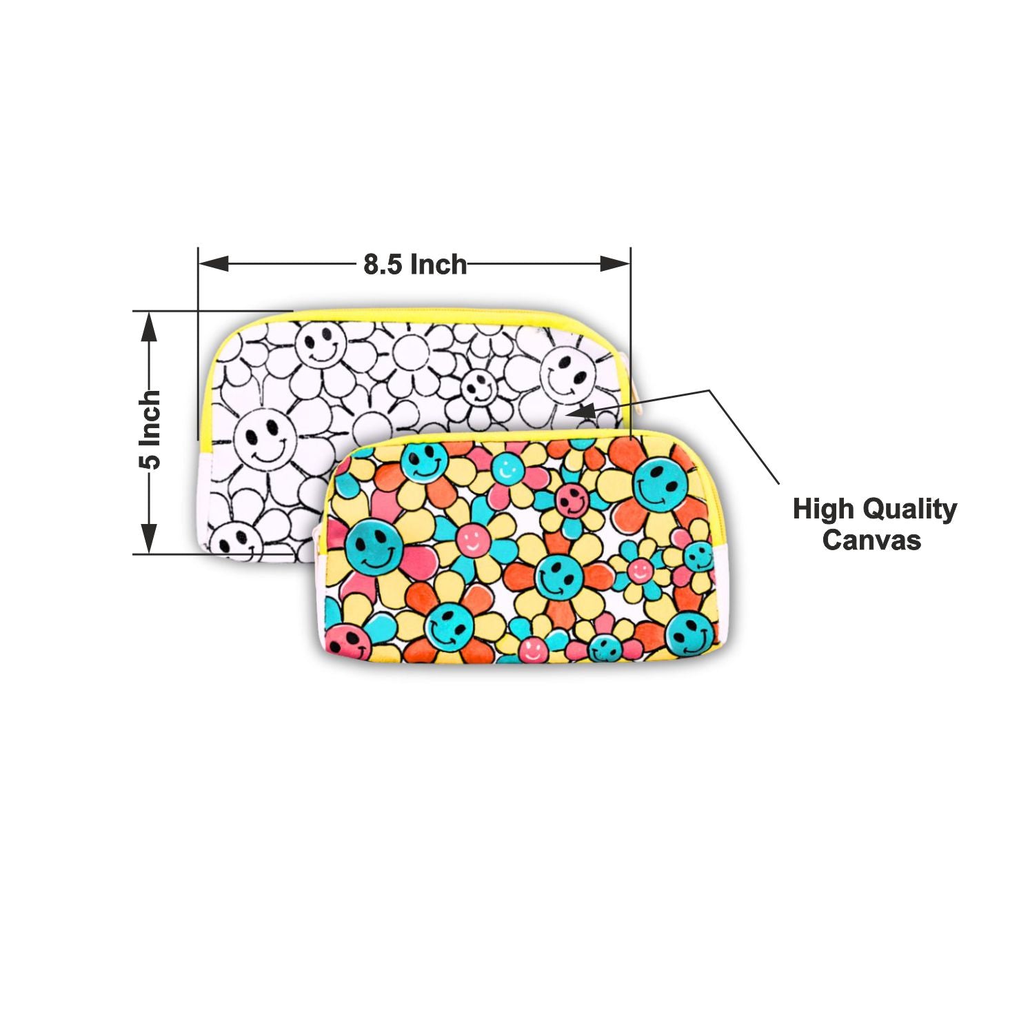 Canvas Pouch Kit - Sunflower– Hobby Decor Pvt Ltd