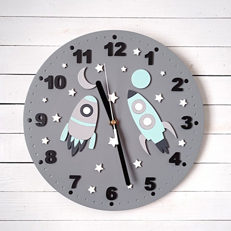 Rocket & Moon Wall Clock DIY Kits– Hobby Decor Pvt Ltd