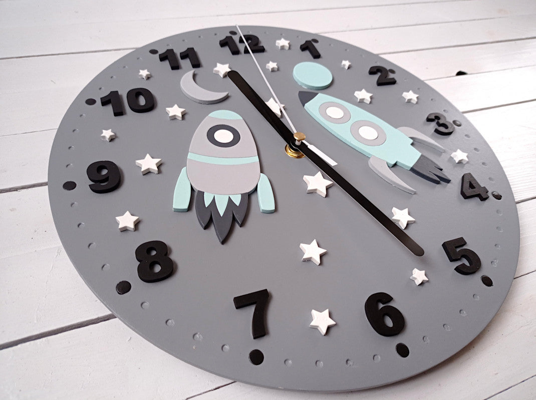 Rocket & Moon Wall Clock DIY Kits– Hobby Decor Pvt Ltd