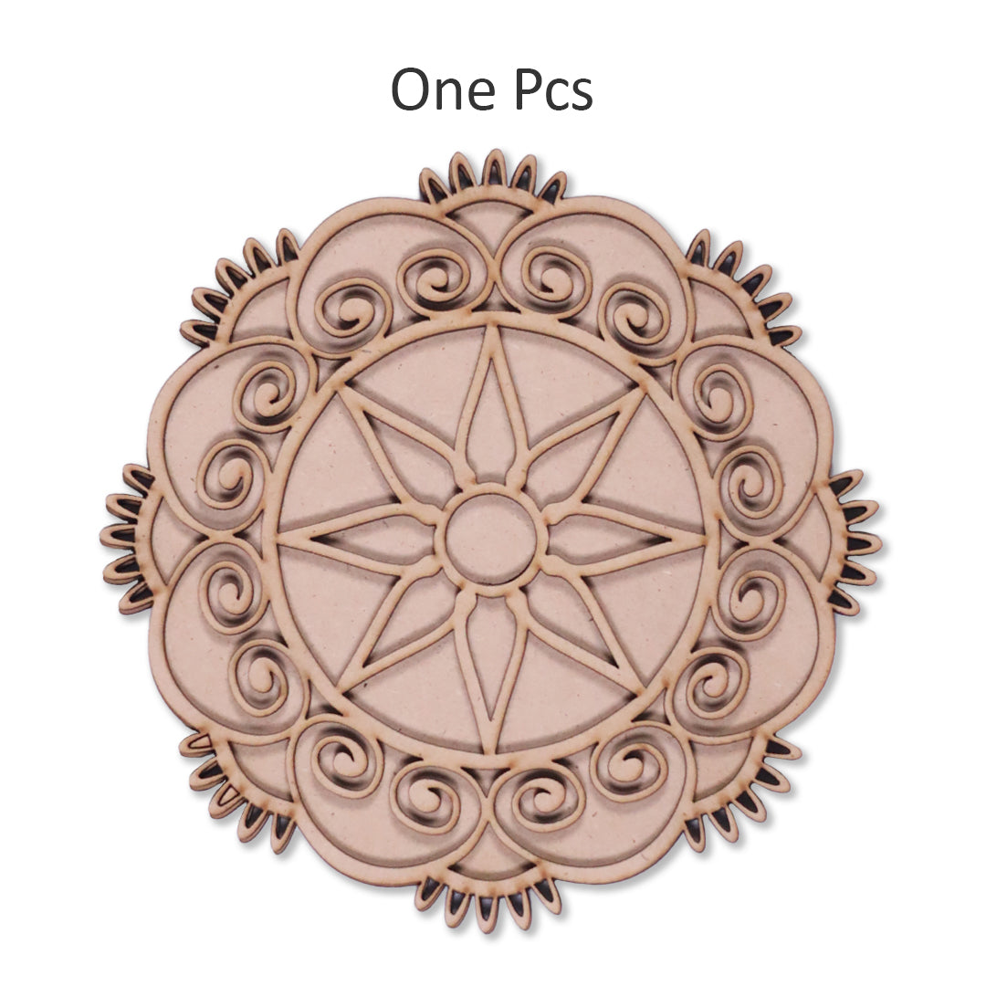 Buy Diya Design MDF Rangoli Cutouts Online At HobbyIndia– Hobby Decor ...