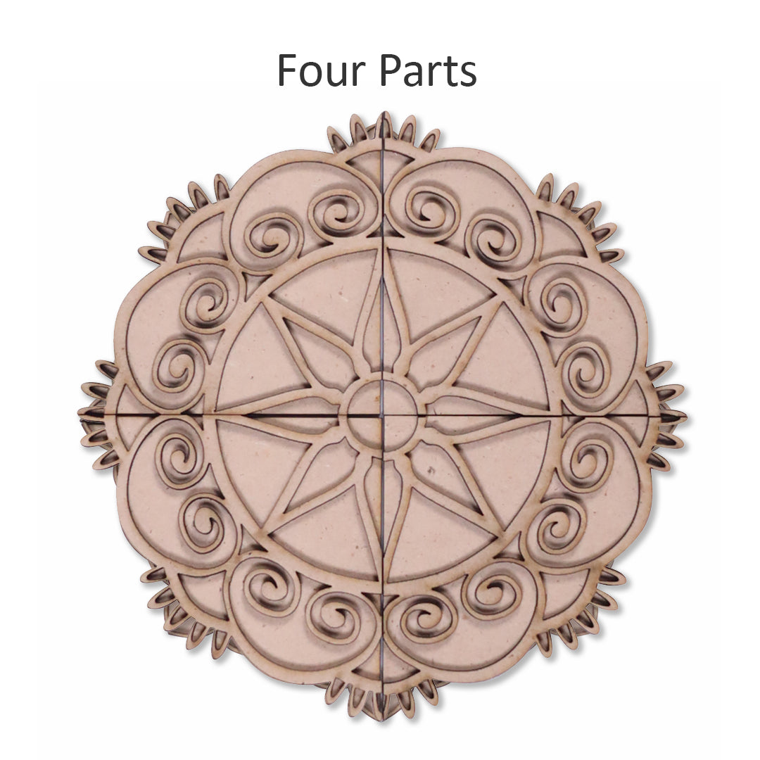 Buy Diya Design MDF Rangoli Cutouts Online At HobbyIndia– Hobby Decor ...