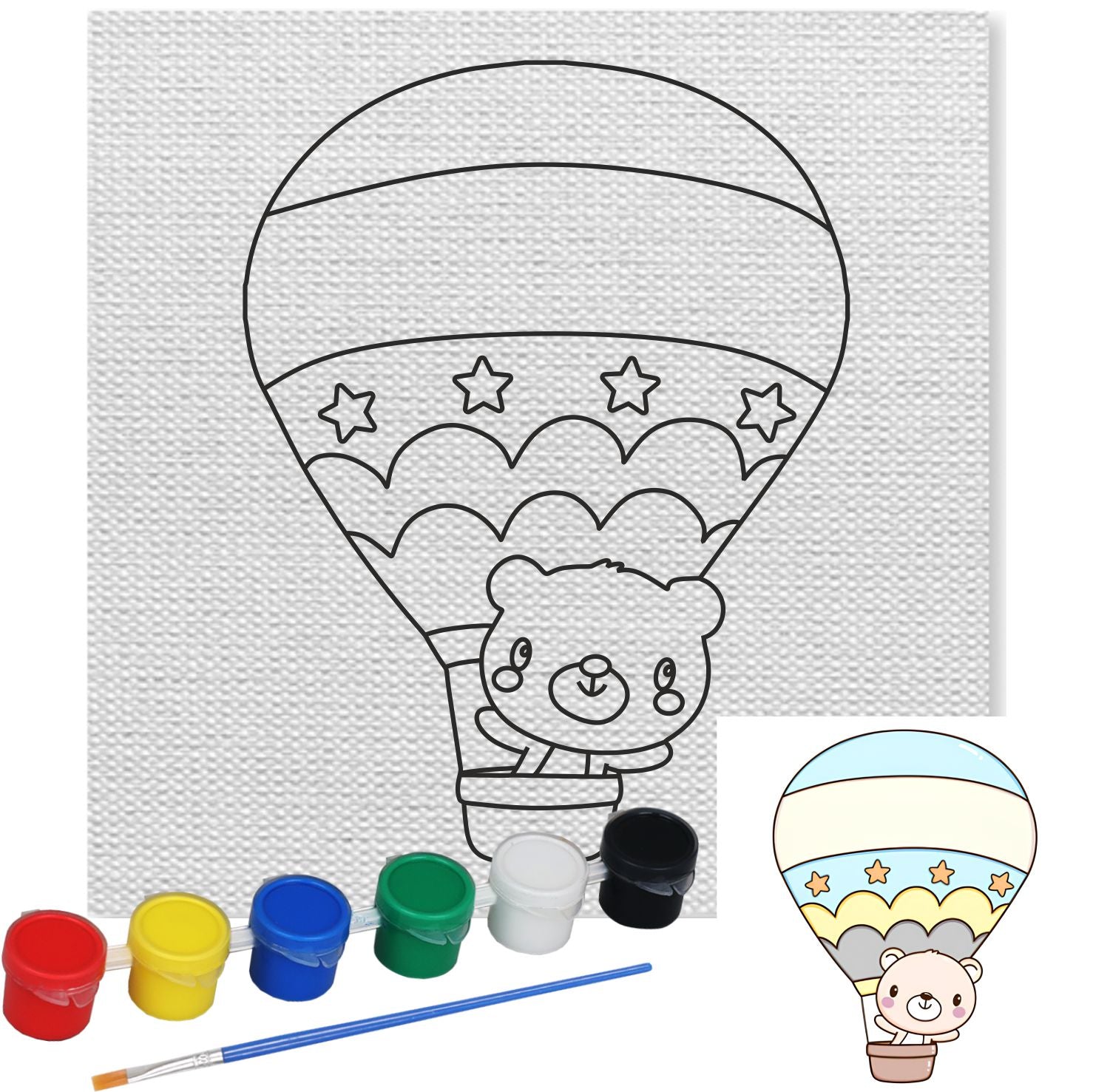 Balloon Cartoon Canvas Kit– Hobby Decor Pvt Ltd