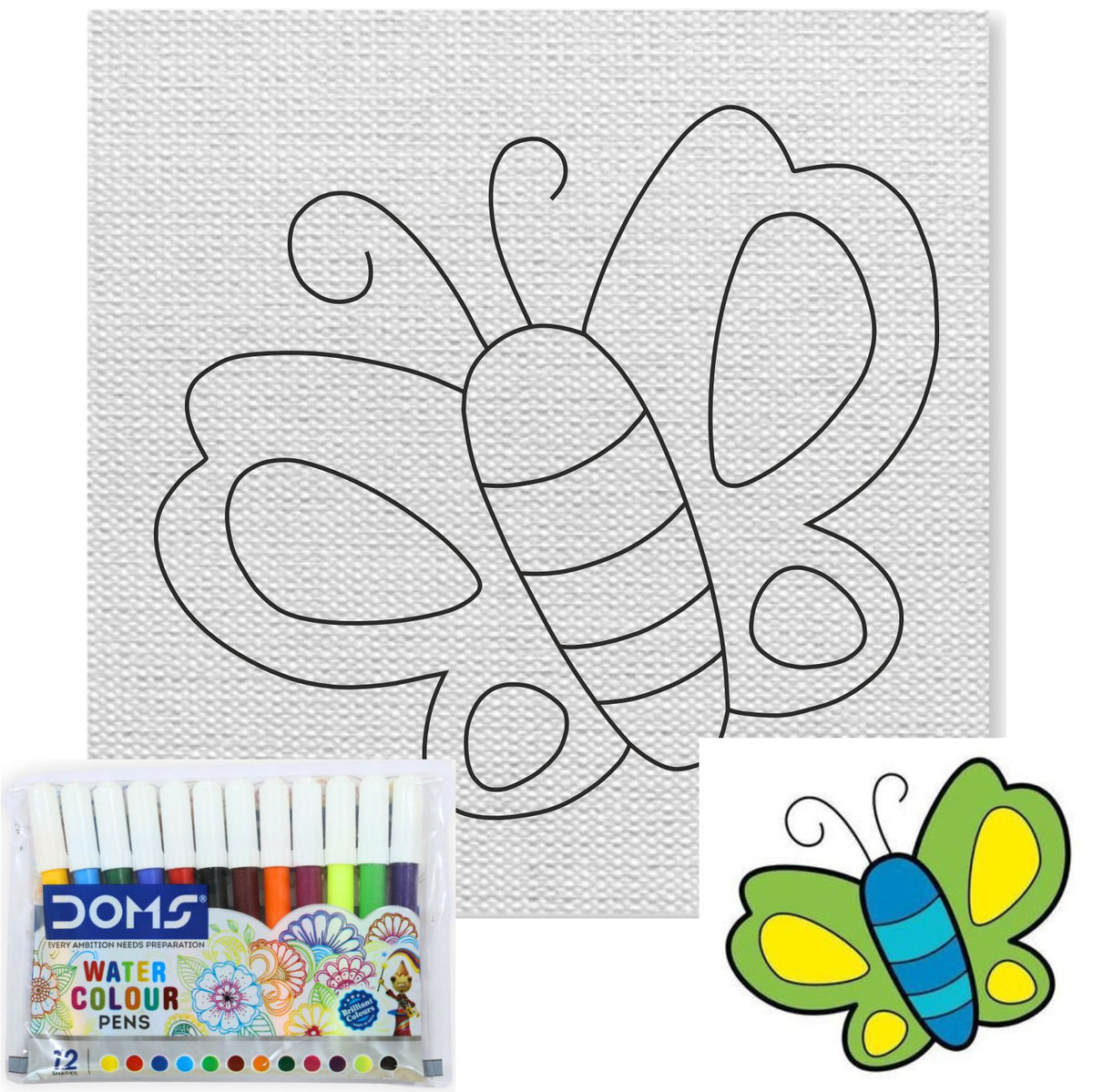 Butterfly Canvas Kit– Hobby Decor Pvt Ltd