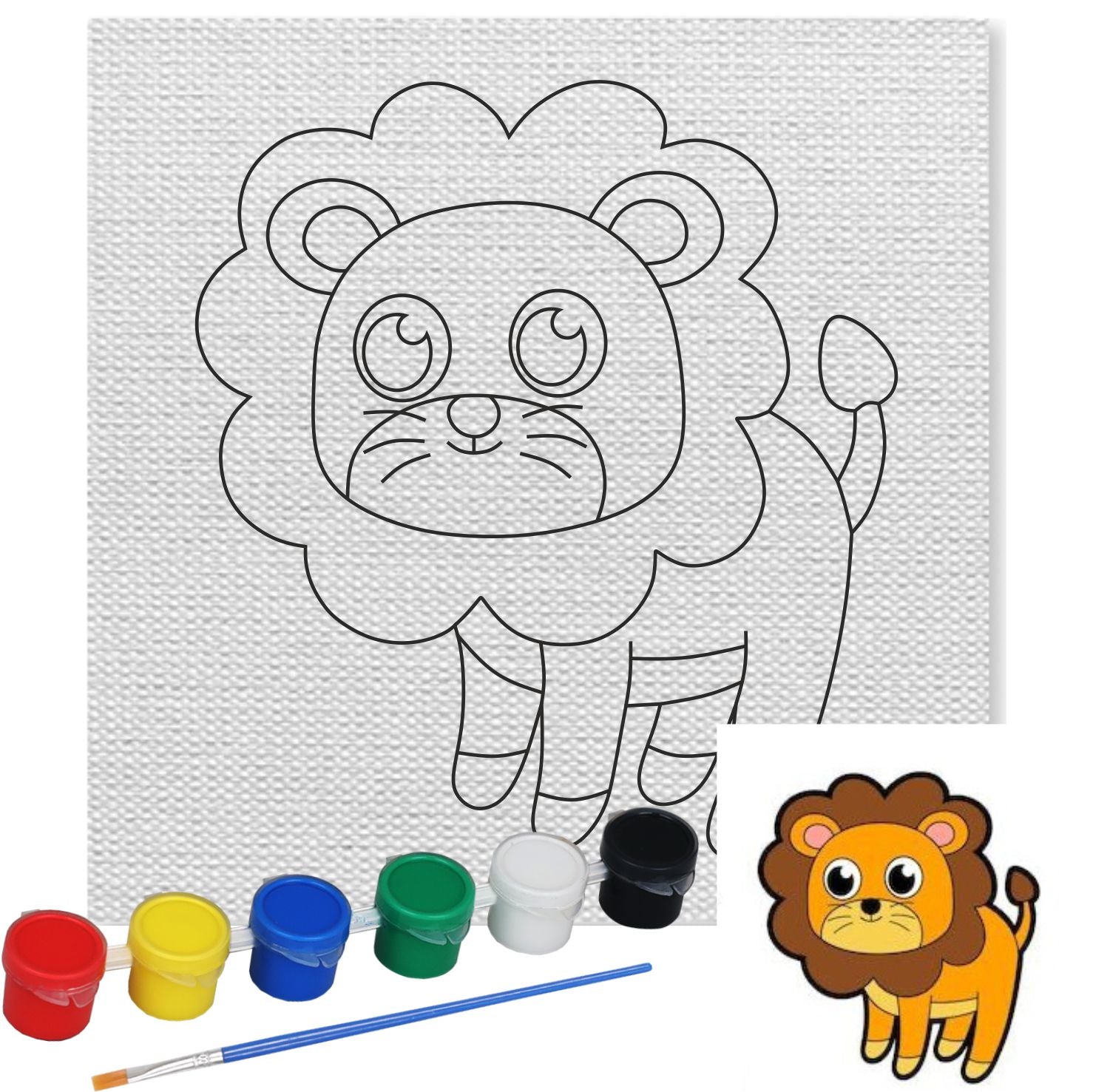 Lion Canvas Kit– Hobby Decor Pvt Ltd