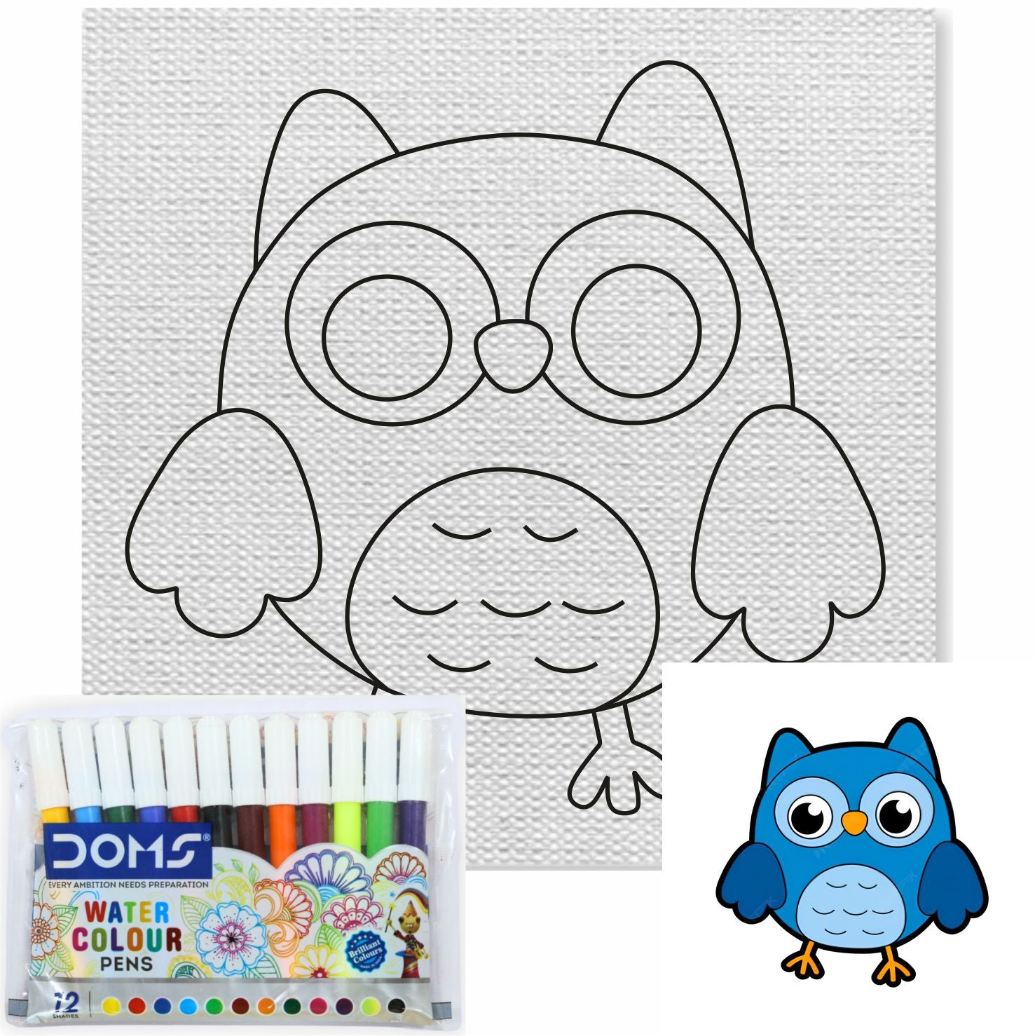 Owl Canvas Kit– Hobby Decor Pvt Ltd