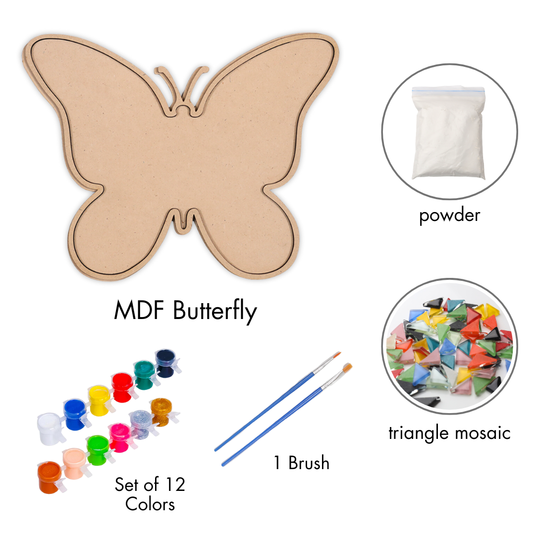 Butterfly Mosaic Art Kits– Hobby Decor Pvt Ltd