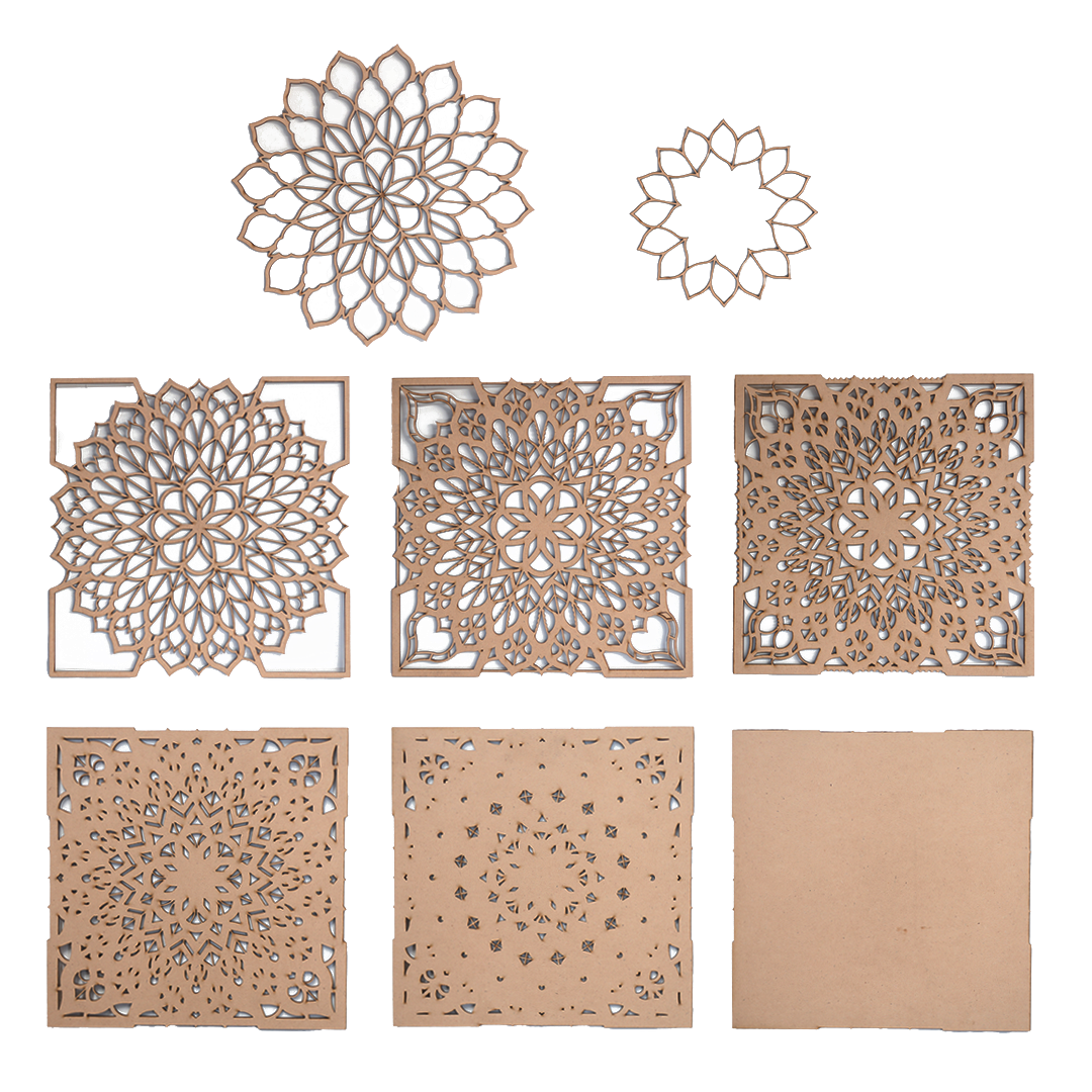 8 Layered Square Mandala– Hobby Decor Pvt Ltd
