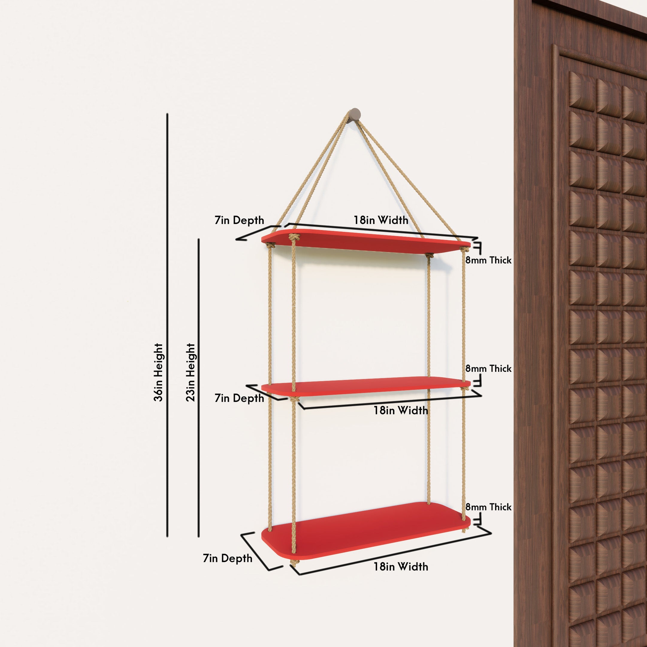 MDF Shelves Plain (Rectangular Design)– Hobby Decor Pvt Ltd
