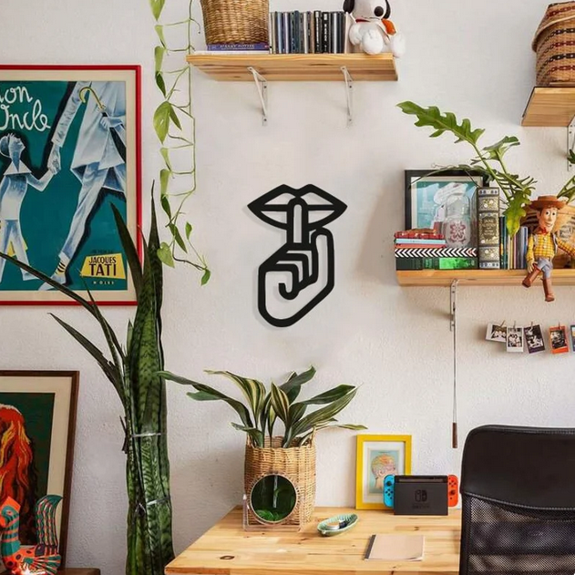 Hush Sign Wood Wall Art– Hobby Decor Pvt Ltd