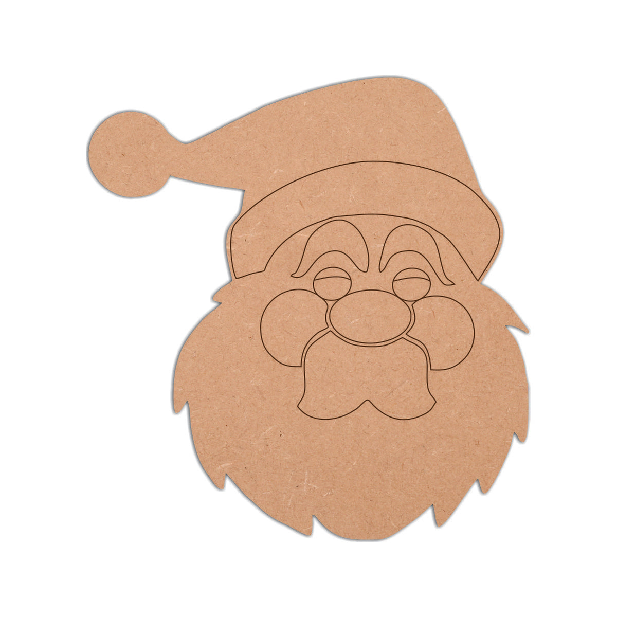 Buy MDF Santa Claus Face Base Online At Best Price– Hobby Decor Pvt Ltd