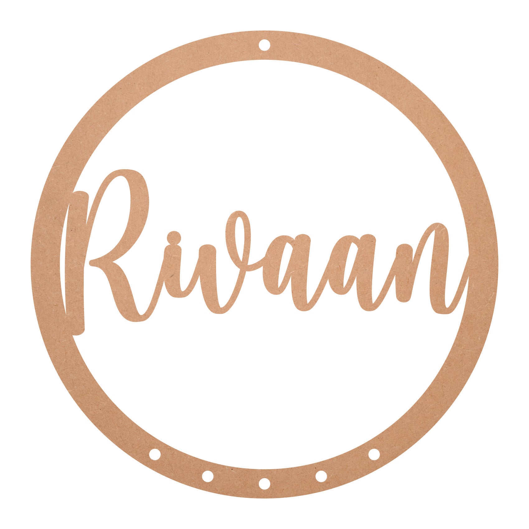 Customized Hanging Name Circle ( MDF )– Hobby Decor Pvt Ltd