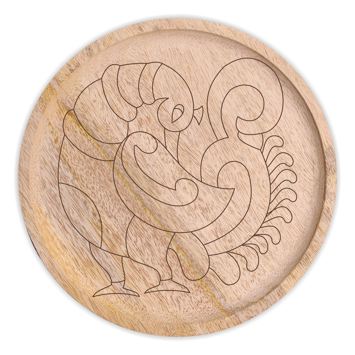 Beautiful Peacock Pre Marked Peg Table– Hobby Decor Pvt Ltd