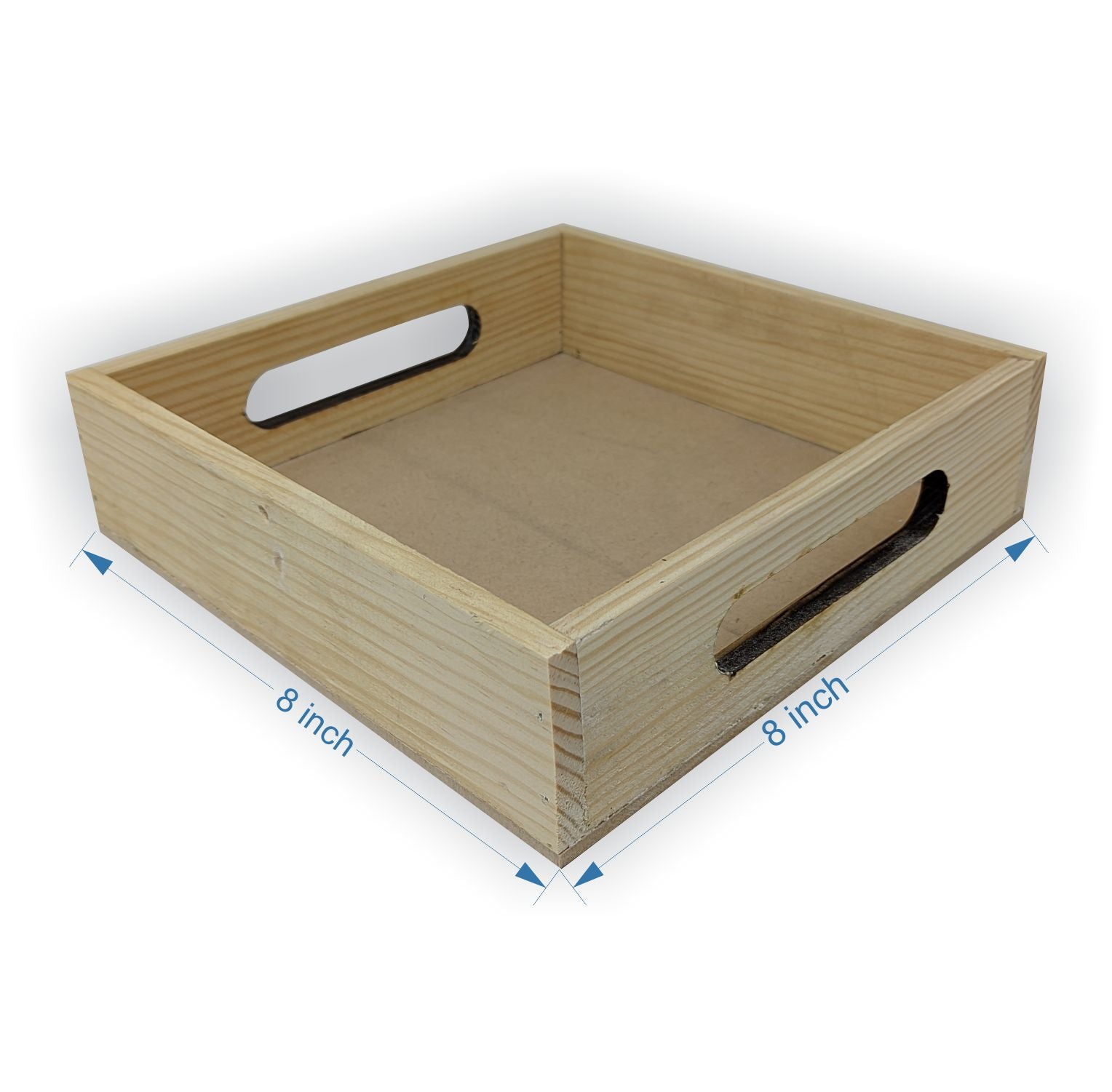 Buy Pinewood Square Wooden Tray Base Online In Best Quality– Hobby ...