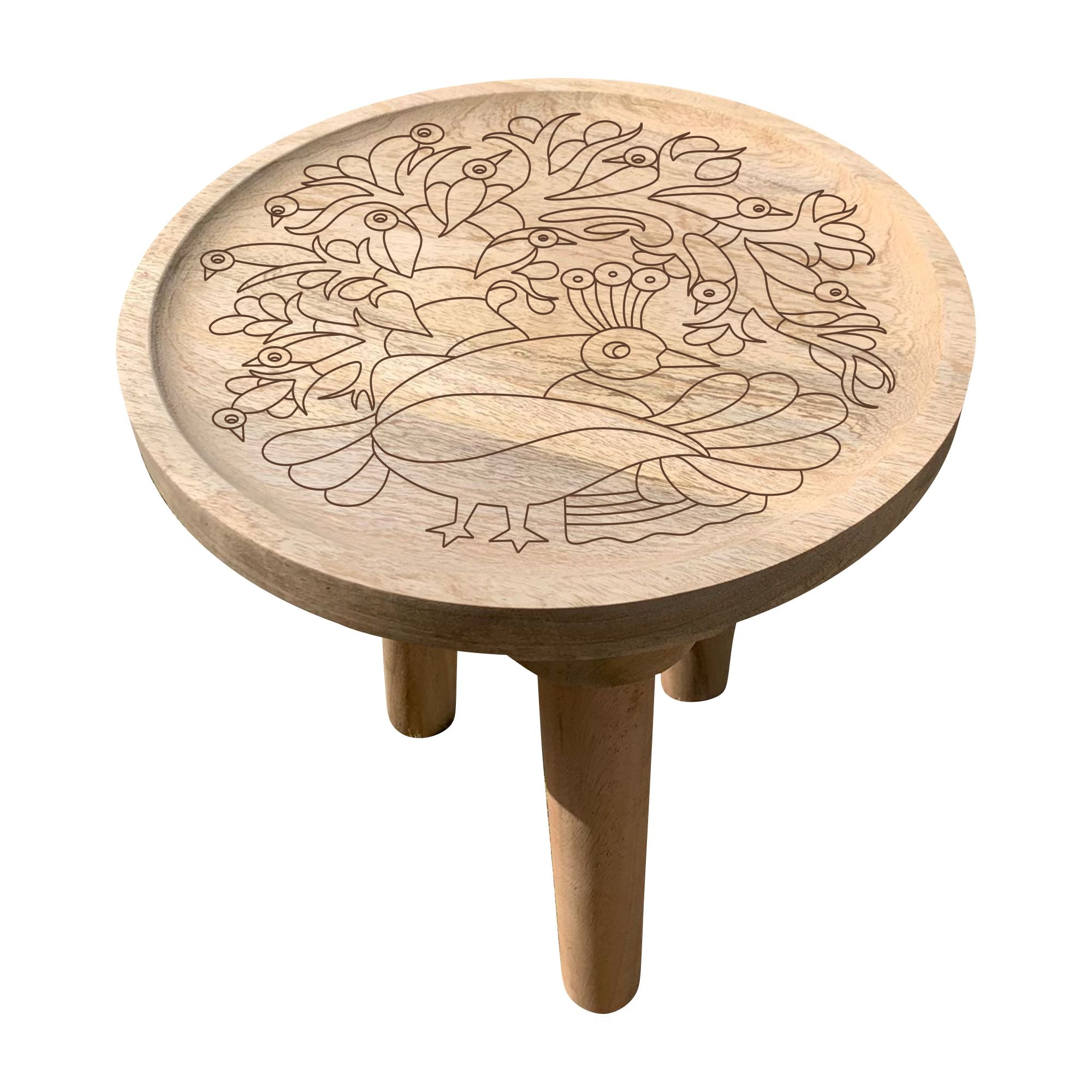 Peacock Pre Marked Peg Table– Hobby Decor Pvt Ltd