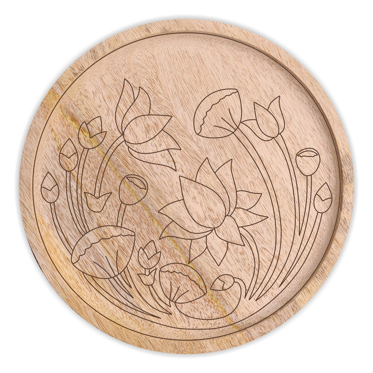 Lotus Pre Marked Peg Table– Hobby Decor Pvt Ltd