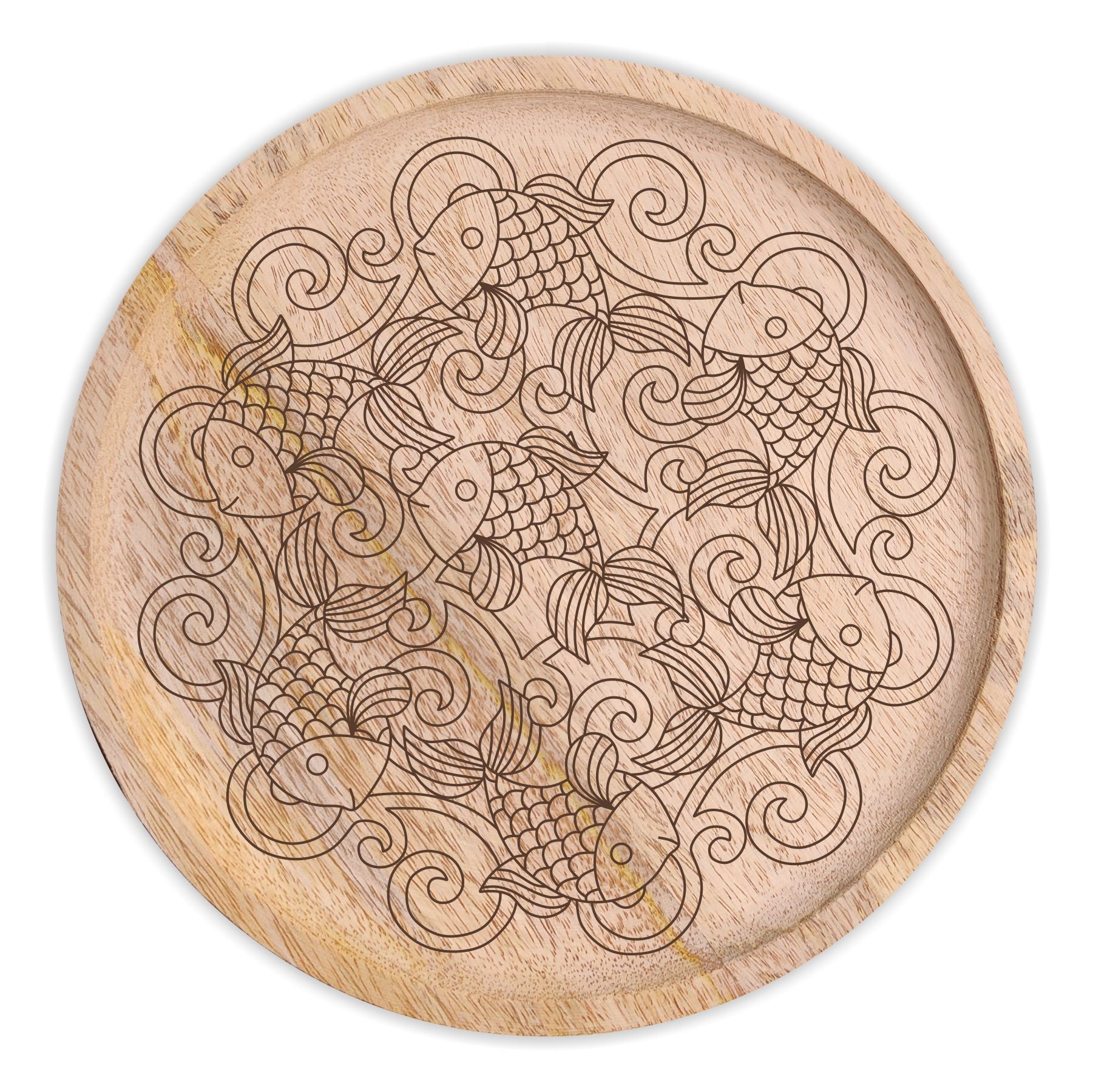 Fish Pre Marked Wooden Wall plates– Hobby Decor Pvt Ltd