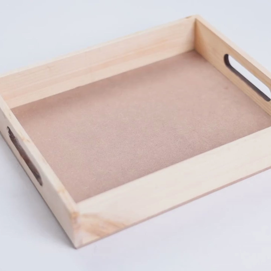 Buy Pinewood Rectangle Tray Base Online In Best Quality | HobbyIndia ...
