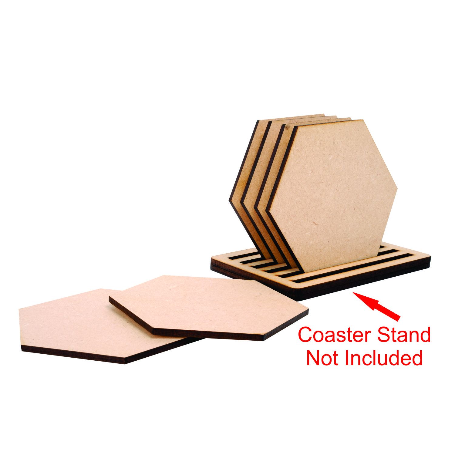 Hexagon Shape Coaster (6Pcs)– Hobby Decor Pvt Ltd