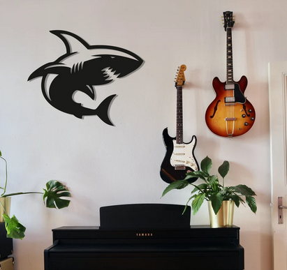 Angry Shark Wood Wall Art– Hobby Decor Pvt Ltd