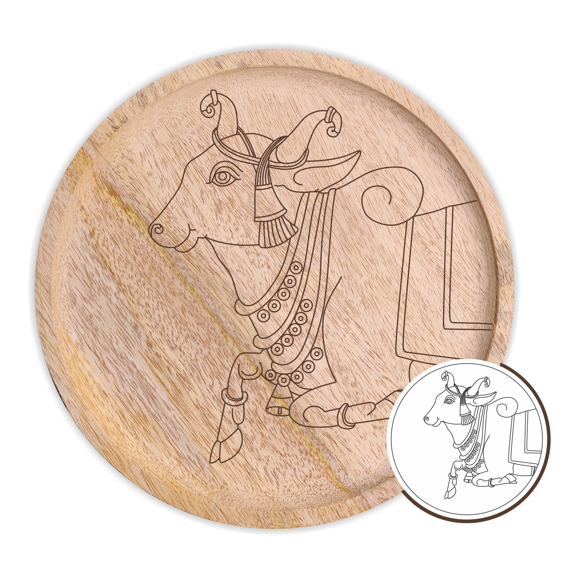 Cow Pre Marked Wall plates– Hobby Decor Pvt Ltd