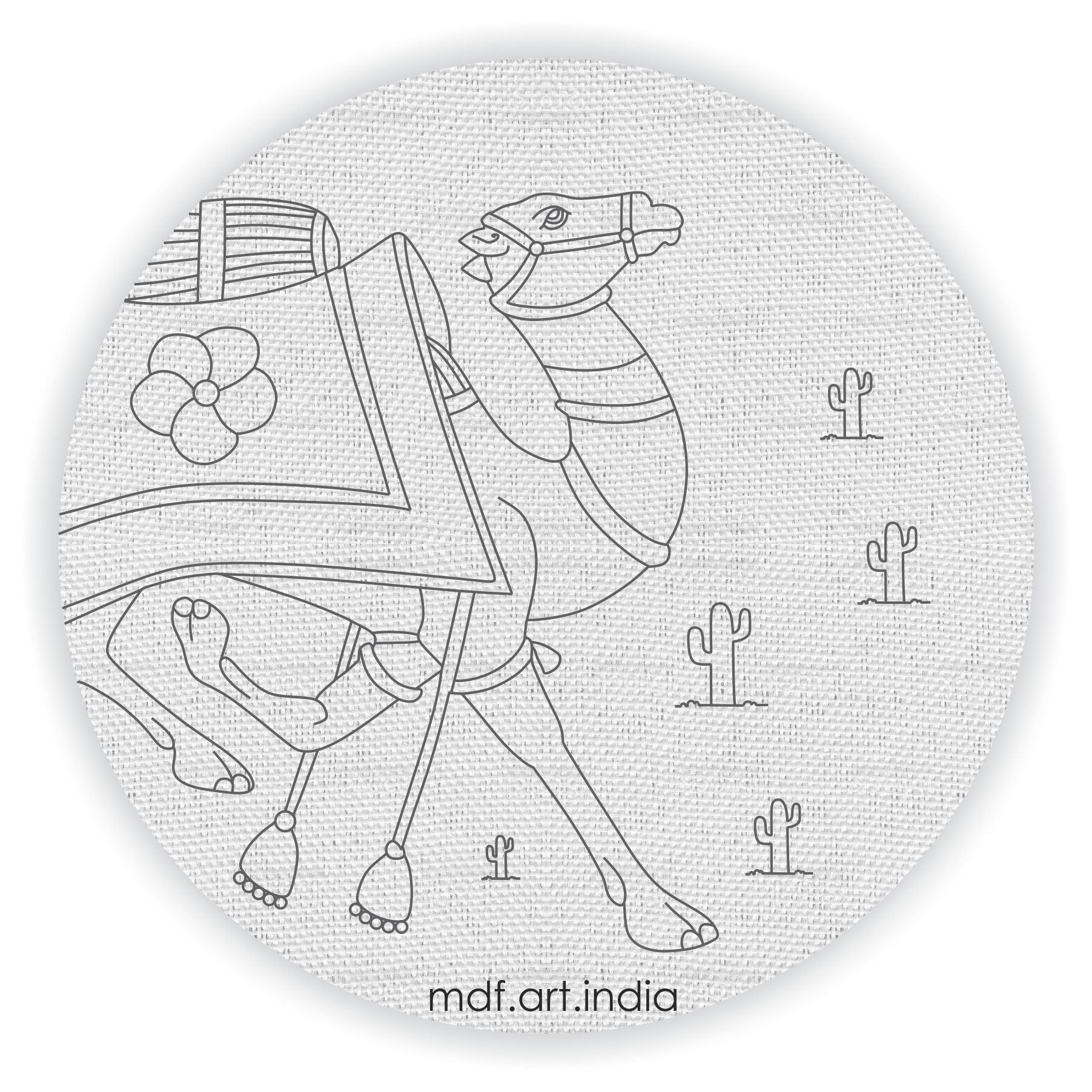 Camel Pre-Marked Canvas– Hobby Decor Pvt Ltd