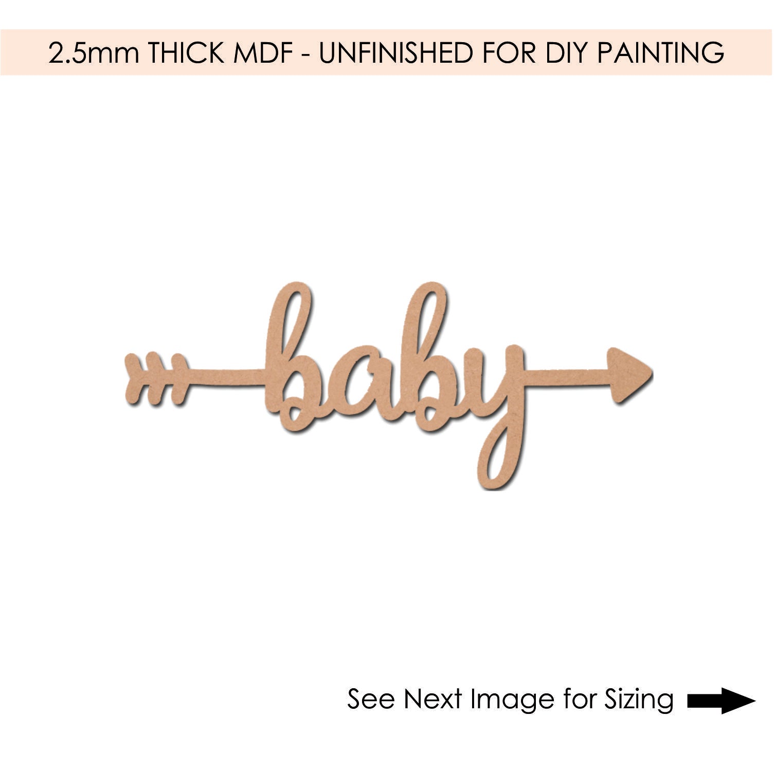 Baby Arrow Cutout– Hobby Decor Pvt Ltd