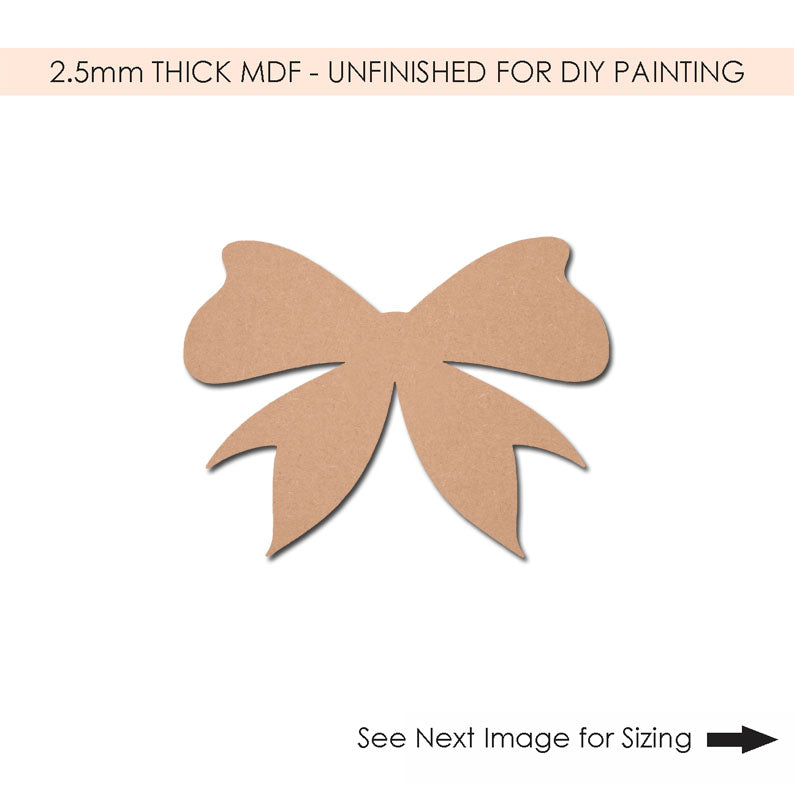 Buy MDF Bow Cutout Online At Best Price– Hobby Decor Pvt Ltd