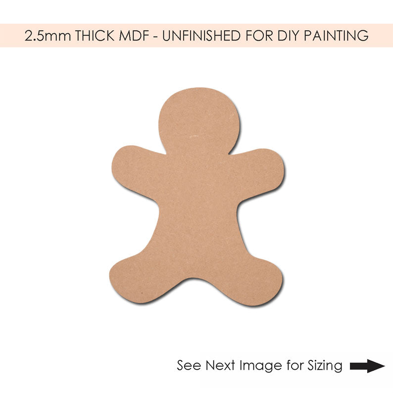 Christmas Blank Gingerbread Man– Hobby Decor Pvt Ltd