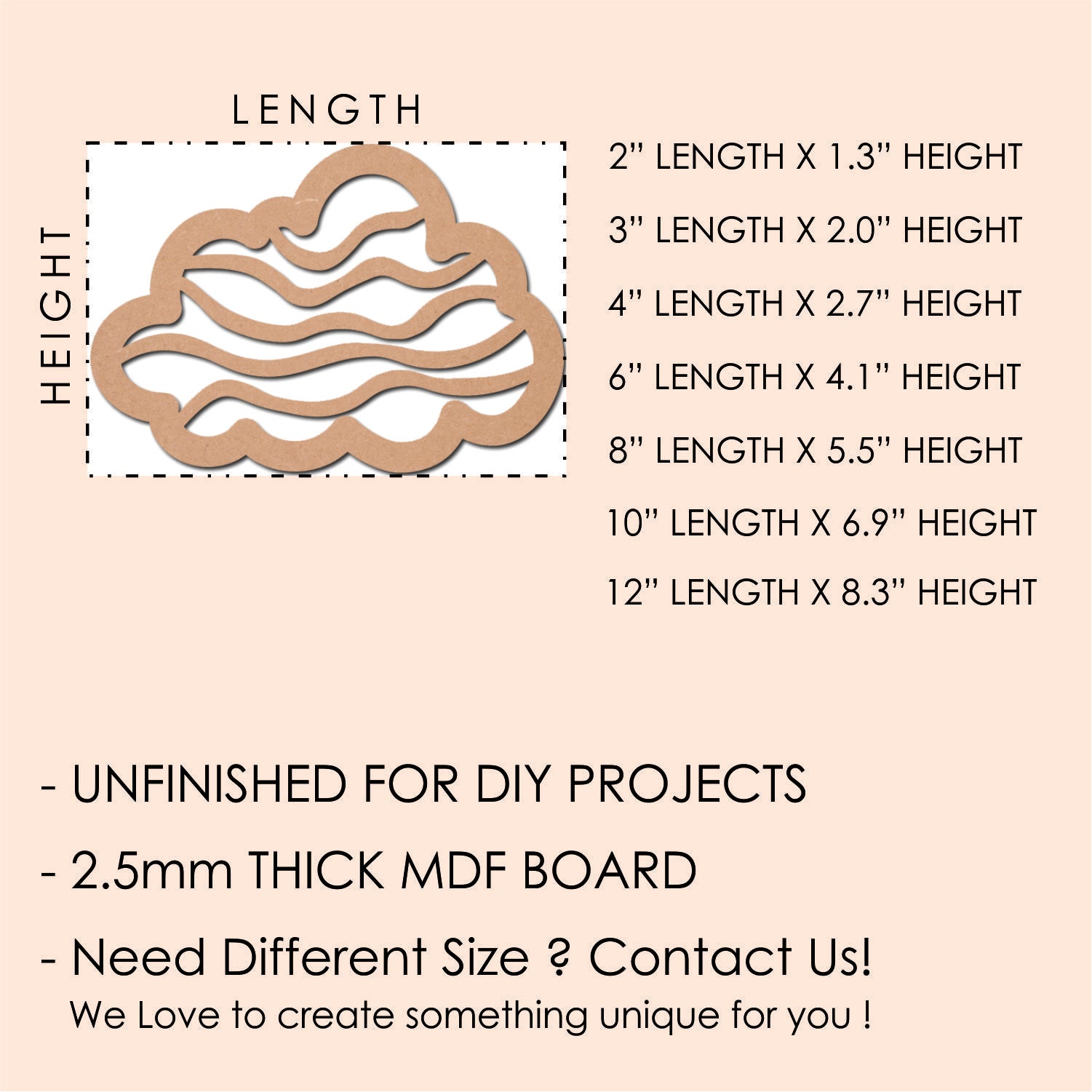 Cloud Cutout– Hobby Decor Pvt Ltd