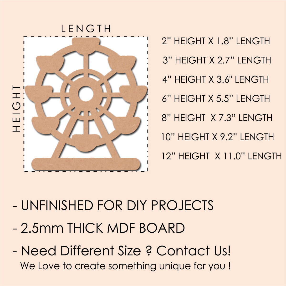 Ferris Wheel Shape– Hobby Decor Pvt Ltd