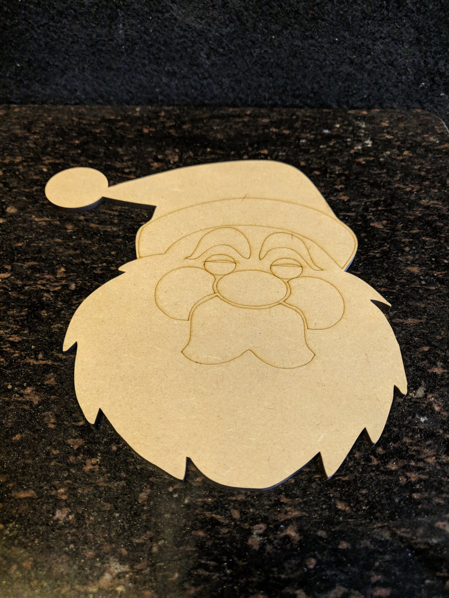 Buy MDF Santa Claus Face Base Online At Best Price– Hobby Decor Pvt Ltd