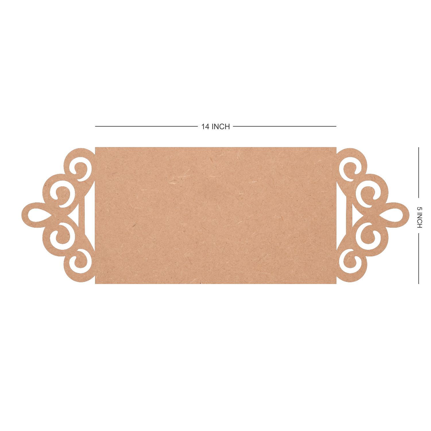 Buy Designer Rectangle Shape MDF Name Plate Base Online At HobbyIndia ...