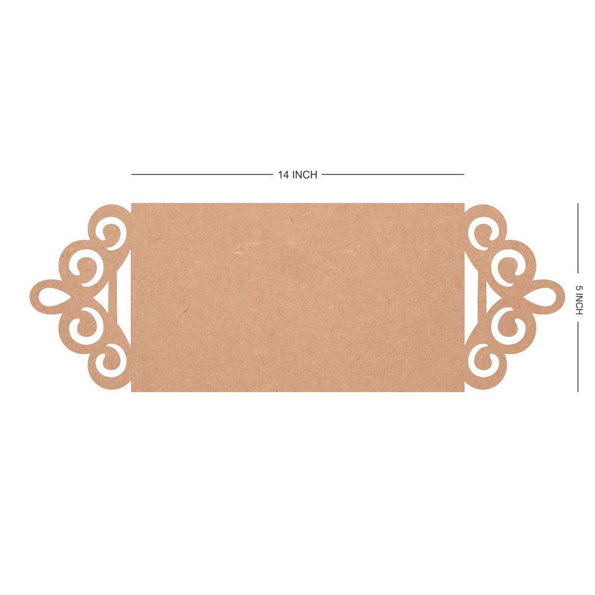 Buy Designer Rectangle Shape MDF Name Plate Base Online At HobbyIndia ...