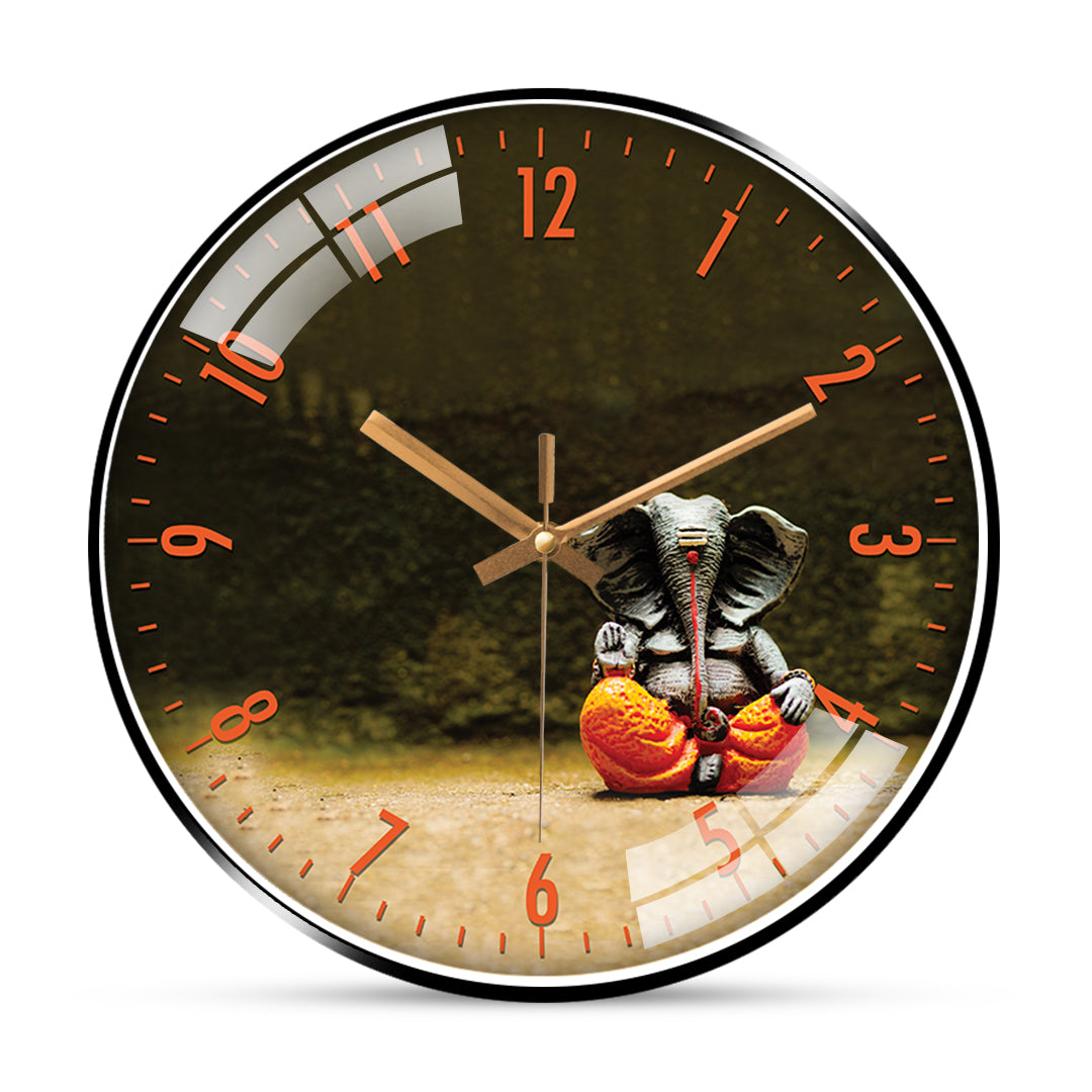Ganesh wall clock– Hobby Decor Pvt Ltd