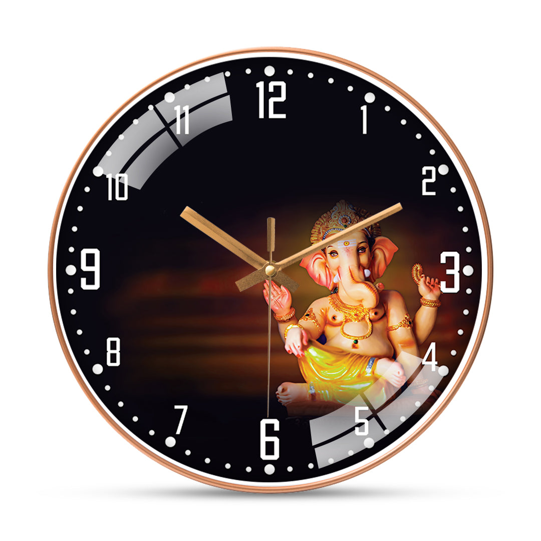 Indian festival ganesha wall clock– Hobby Decor Pvt Ltd
