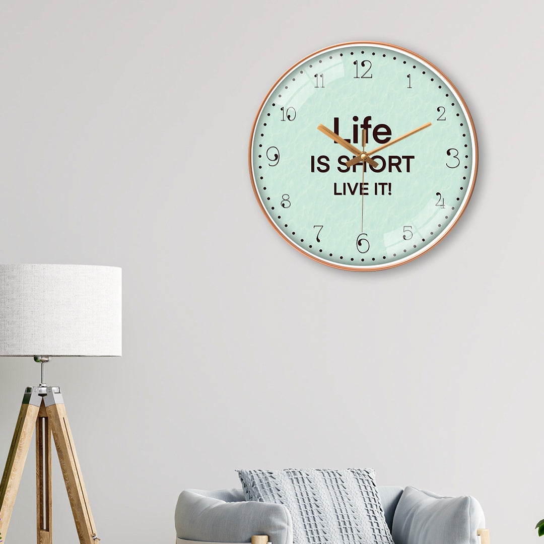 Life motivational wall clock– Hobby Decor Pvt Ltd