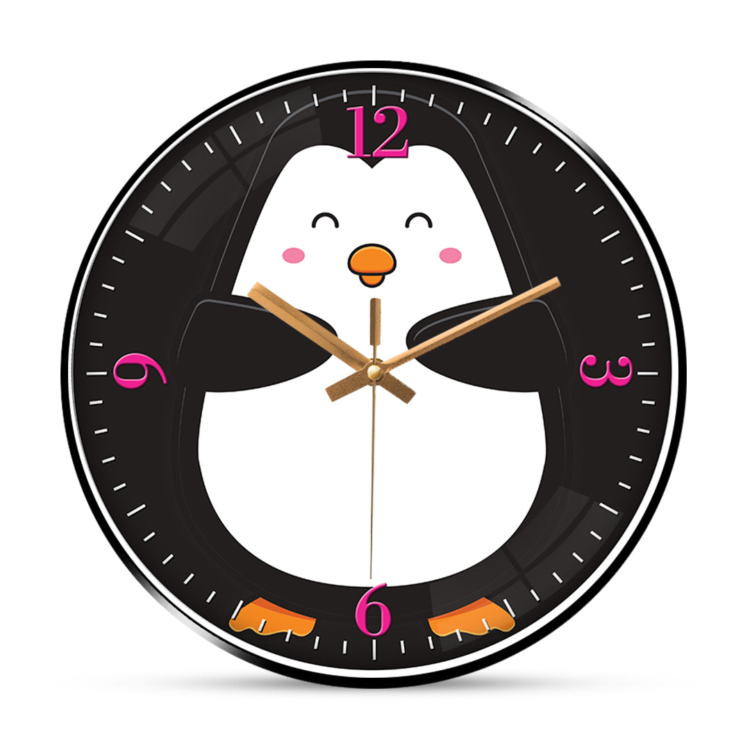Huggy penguin wall clock– Hobby Decor Pvt Ltd