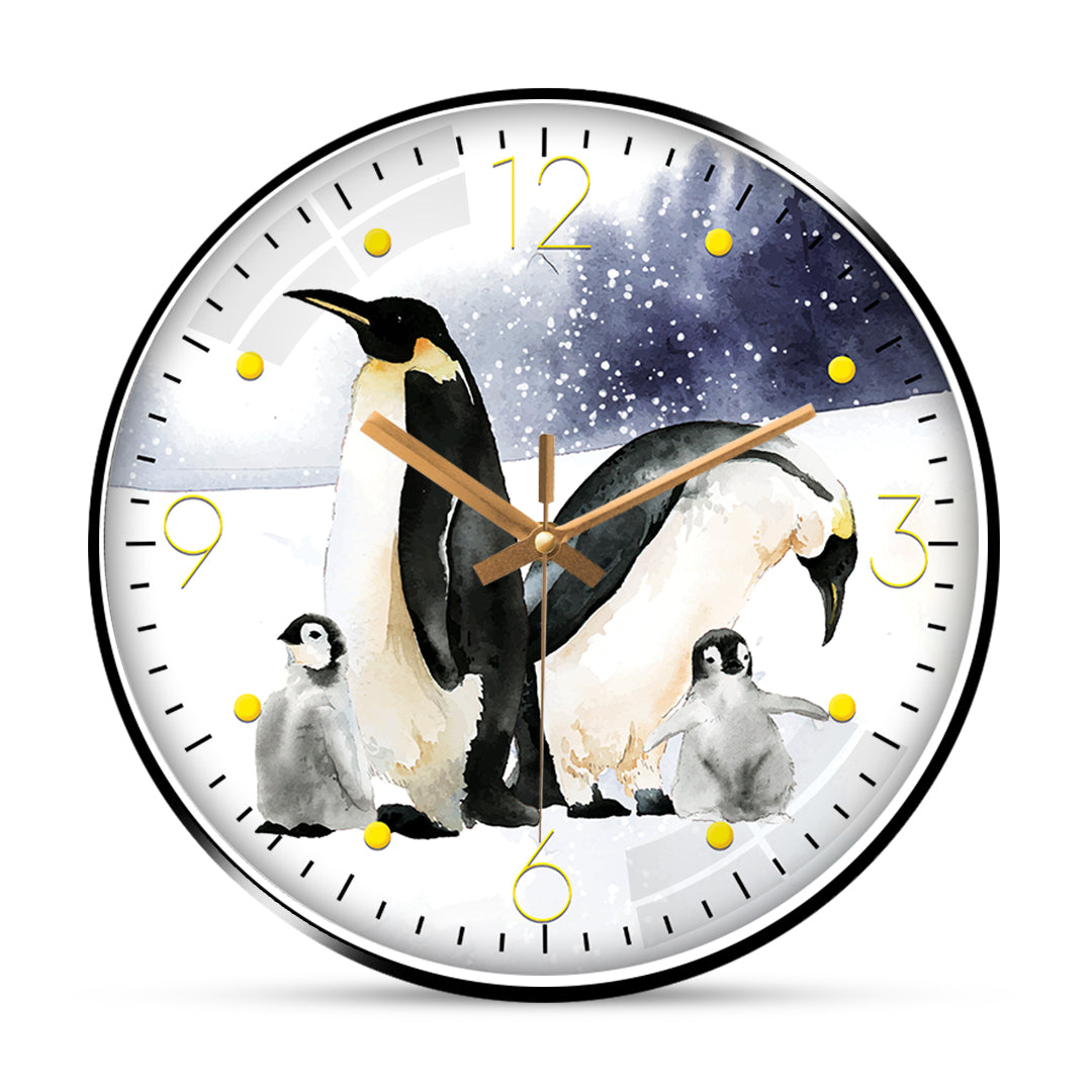 Penguin family wall clock– Hobby Decor Pvt Ltd