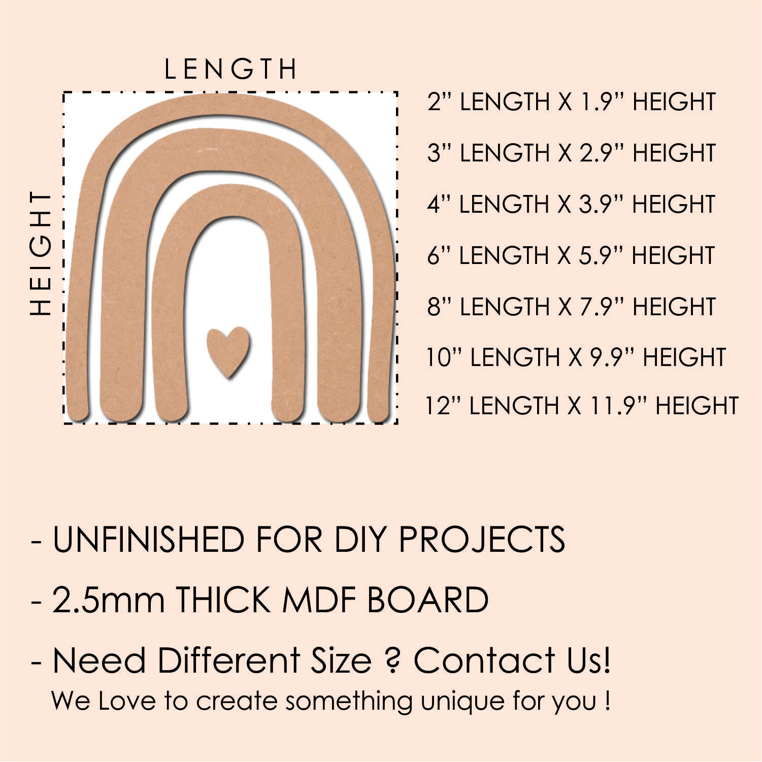 Rainbow Cutout– Hobby Decor Pvt Ltd