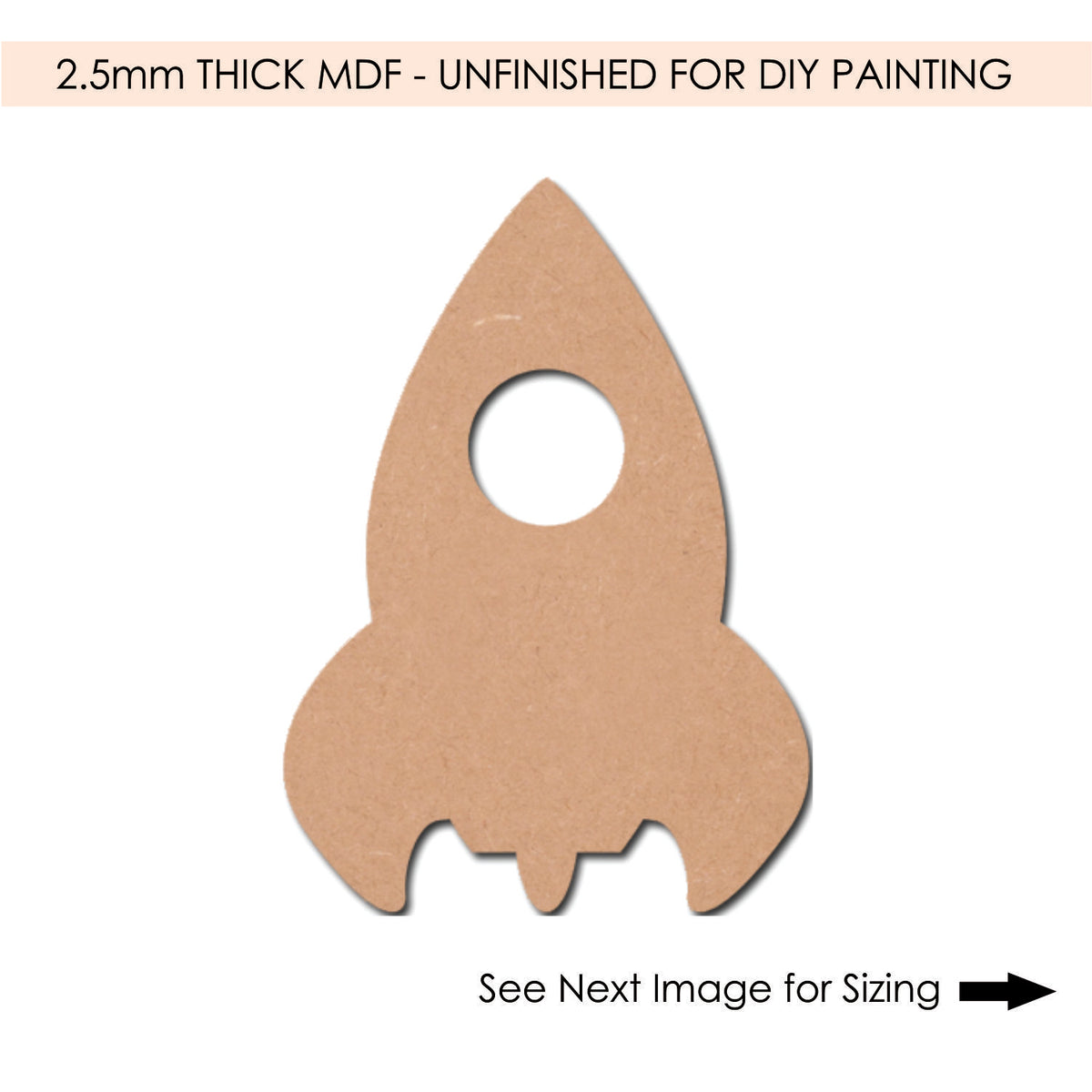 Rocket MDF Cutout– Hobby Decor Pvt Ltd