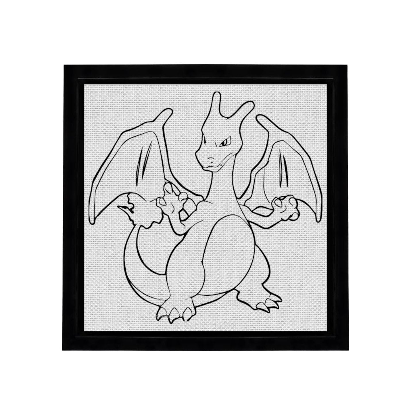 Charizard DIY Framed Canvas Base for Painting– Hobby India