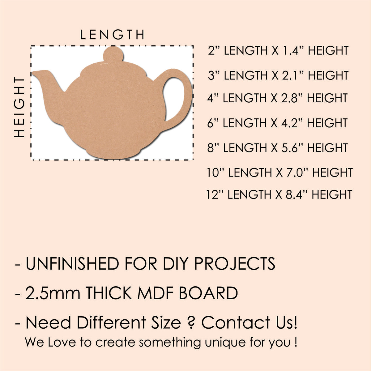 Teapot Shape– Hobby Decor Pvt Ltd