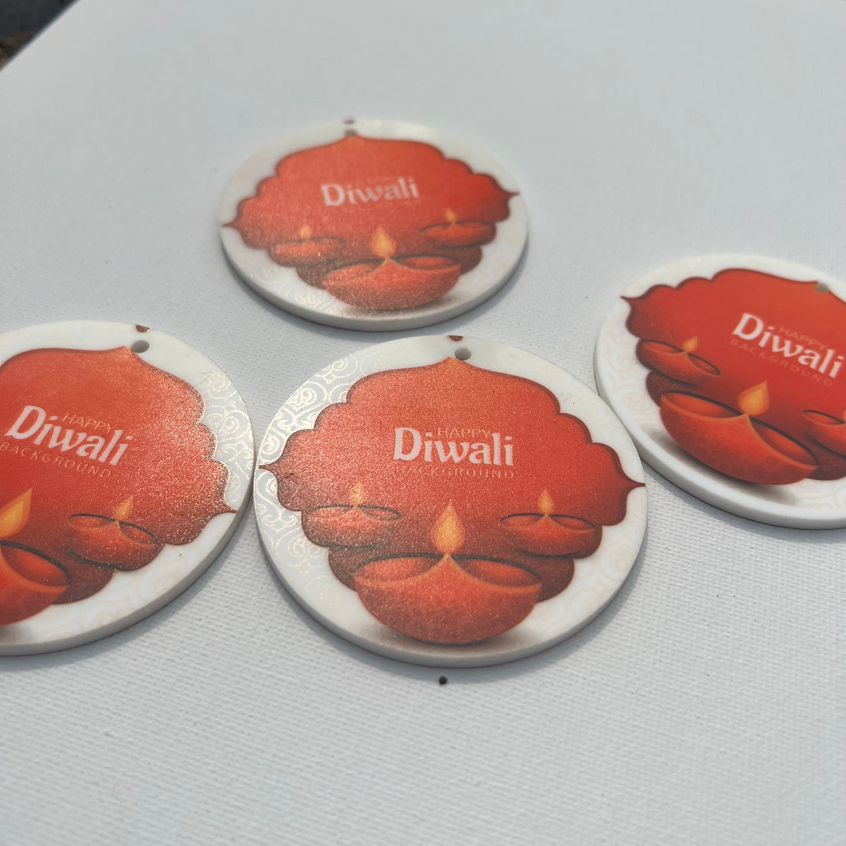 Round Diwali Tags Set of 4 Pcs– Hobby Decor Pvt Ltd